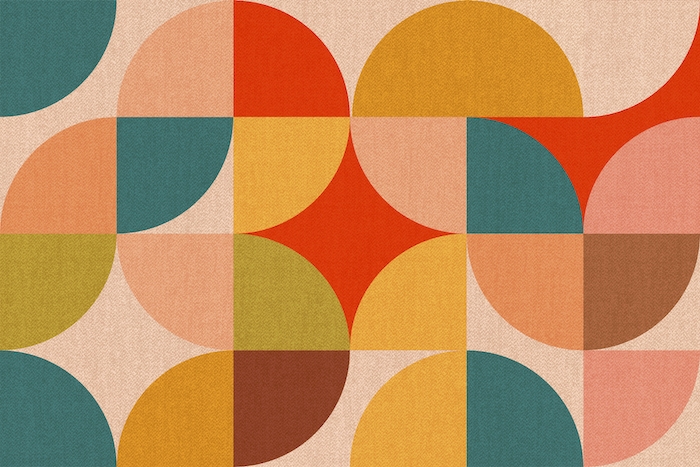 Geometric 50s Mid-Century Abstract Wallpaper