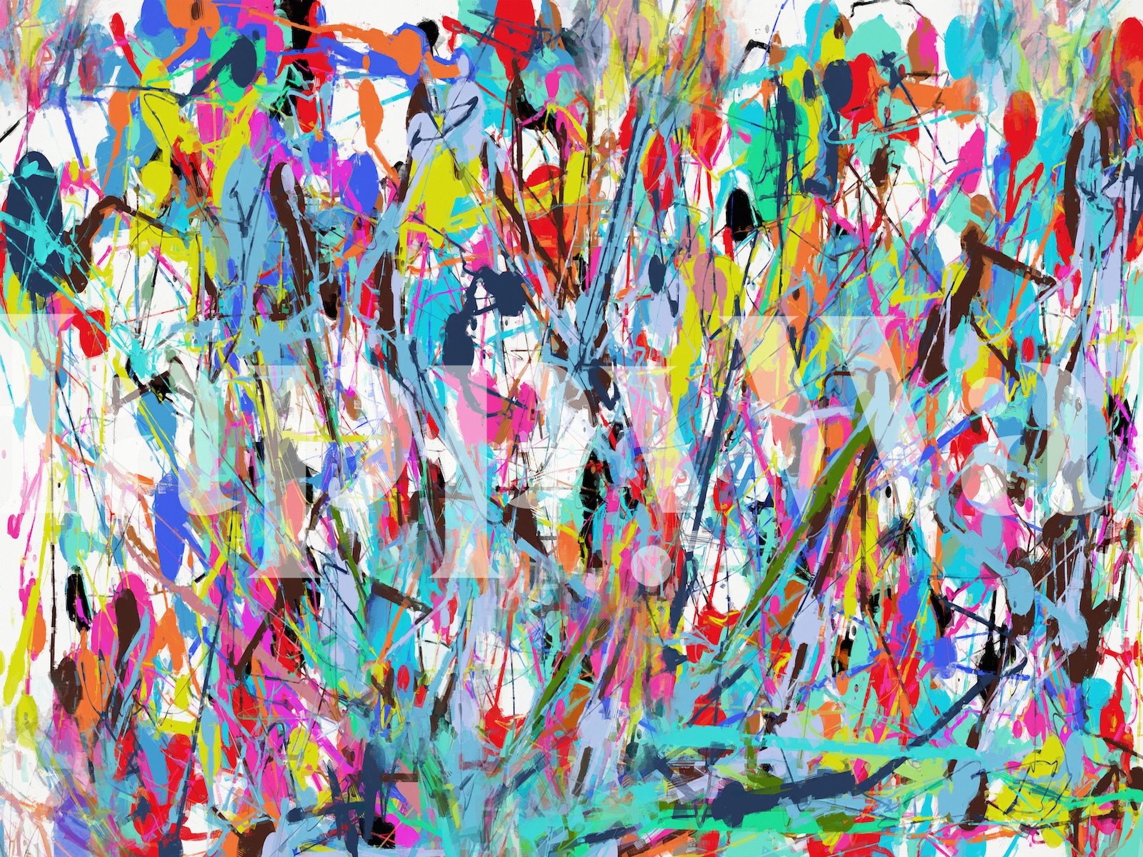 Pollock - An explosion of colors 2 | Happywall