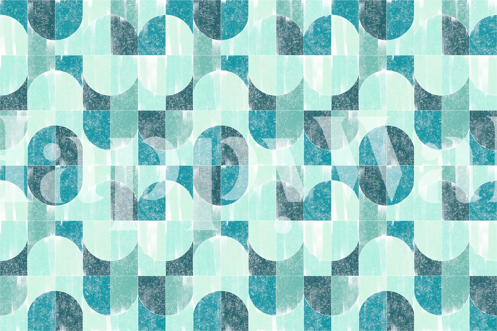 Sponge Painting Geo Tiles Watery Vibes wallpaper - Free shipping ...