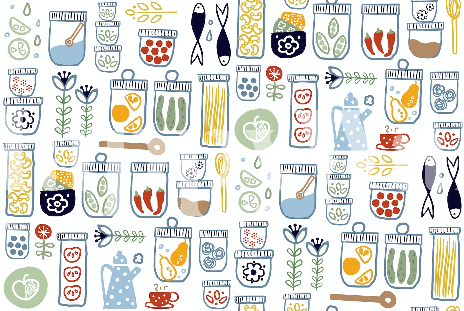 Pantry Wallpaper - happywall.com