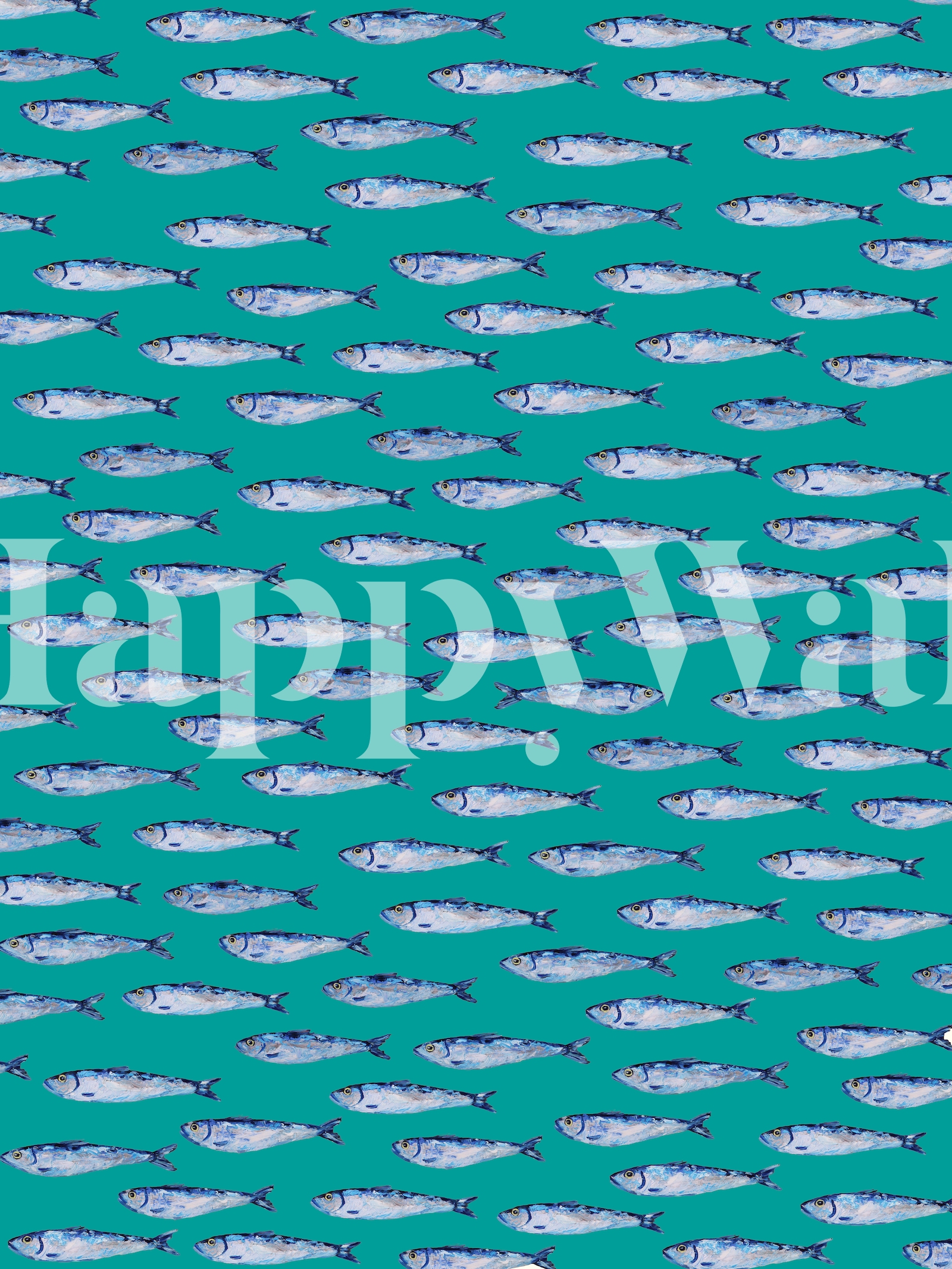 Shimmering Sardines Wallpaper | Happywall