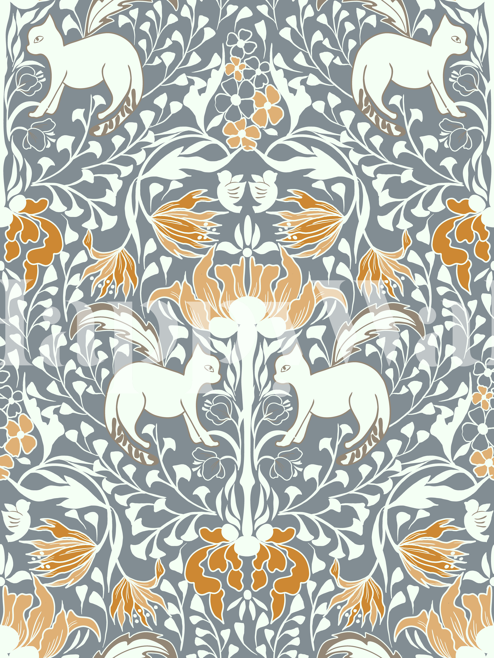 Hunting Cat Wallpaper | happywall.com