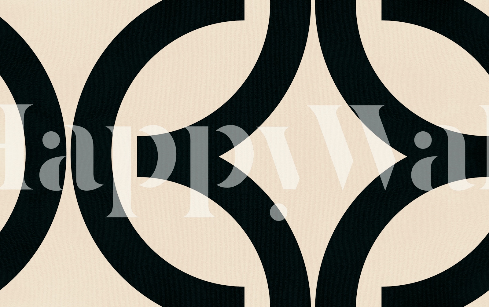 Bold Geo Curve Shapes Wallpaper | happywall.com