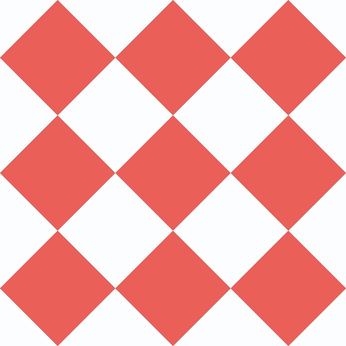 Red and White Diagonal Checkerboard Wallpaper