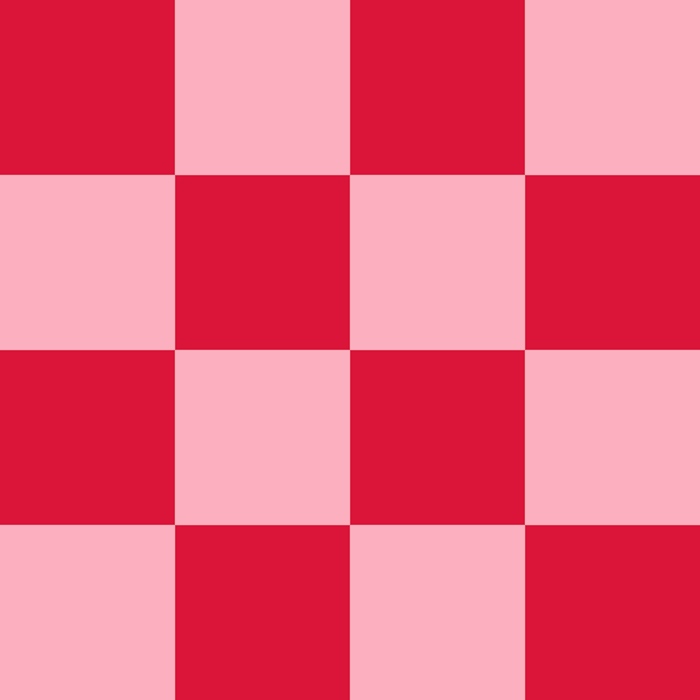 Checkerboard Large - Pink / Red | happywall.com