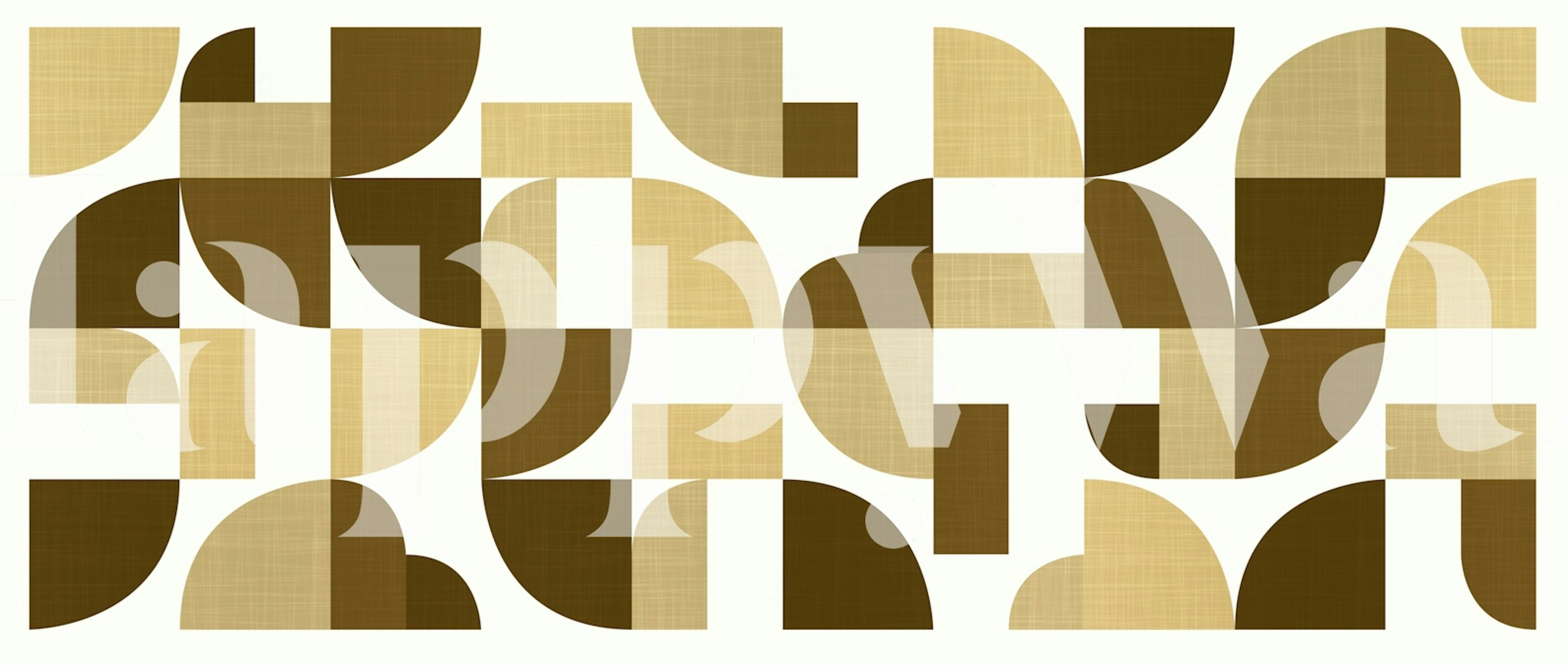 Retro Curvy Forms Wallpaper | Happywall.com