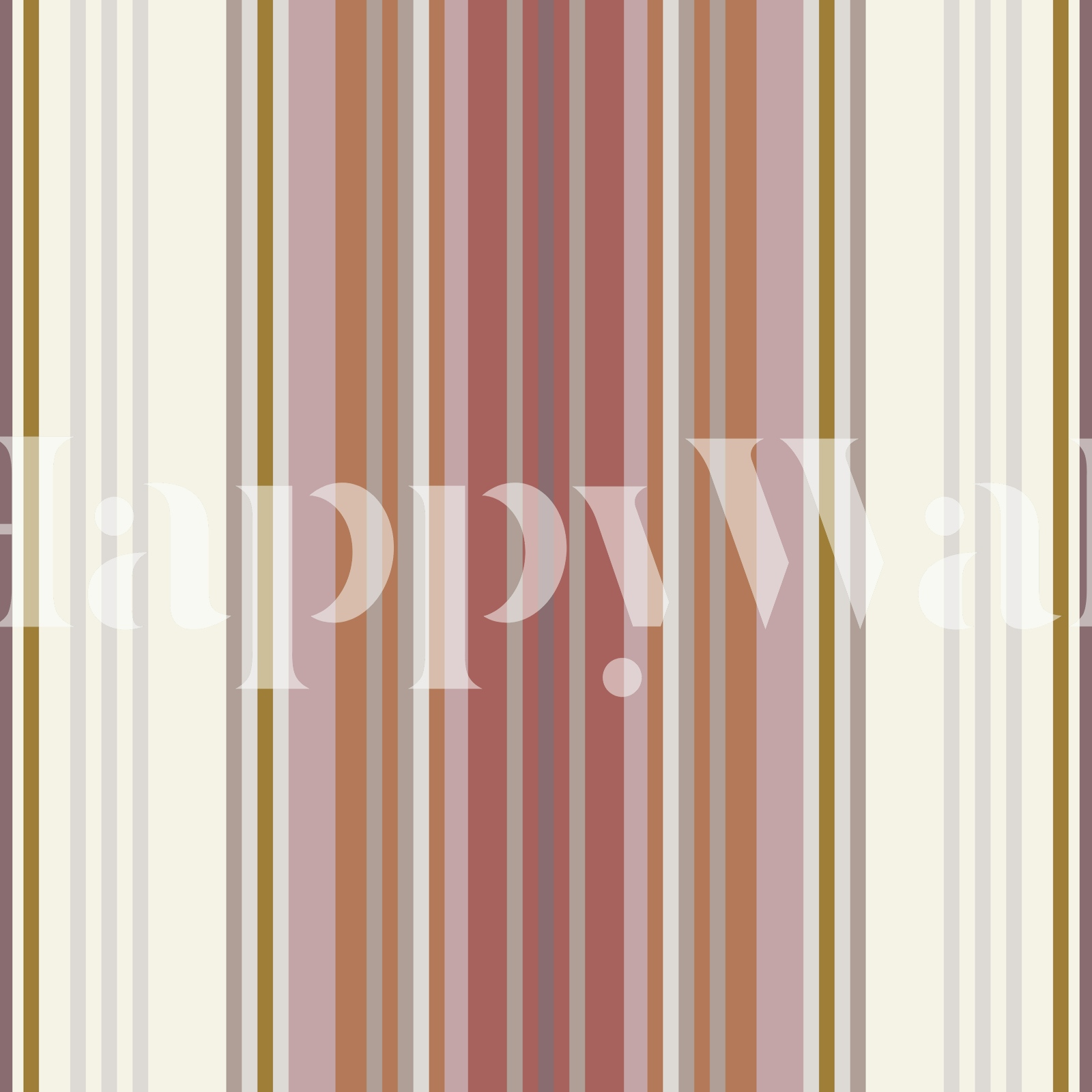 Burgundy Striped Retro Wallpaper