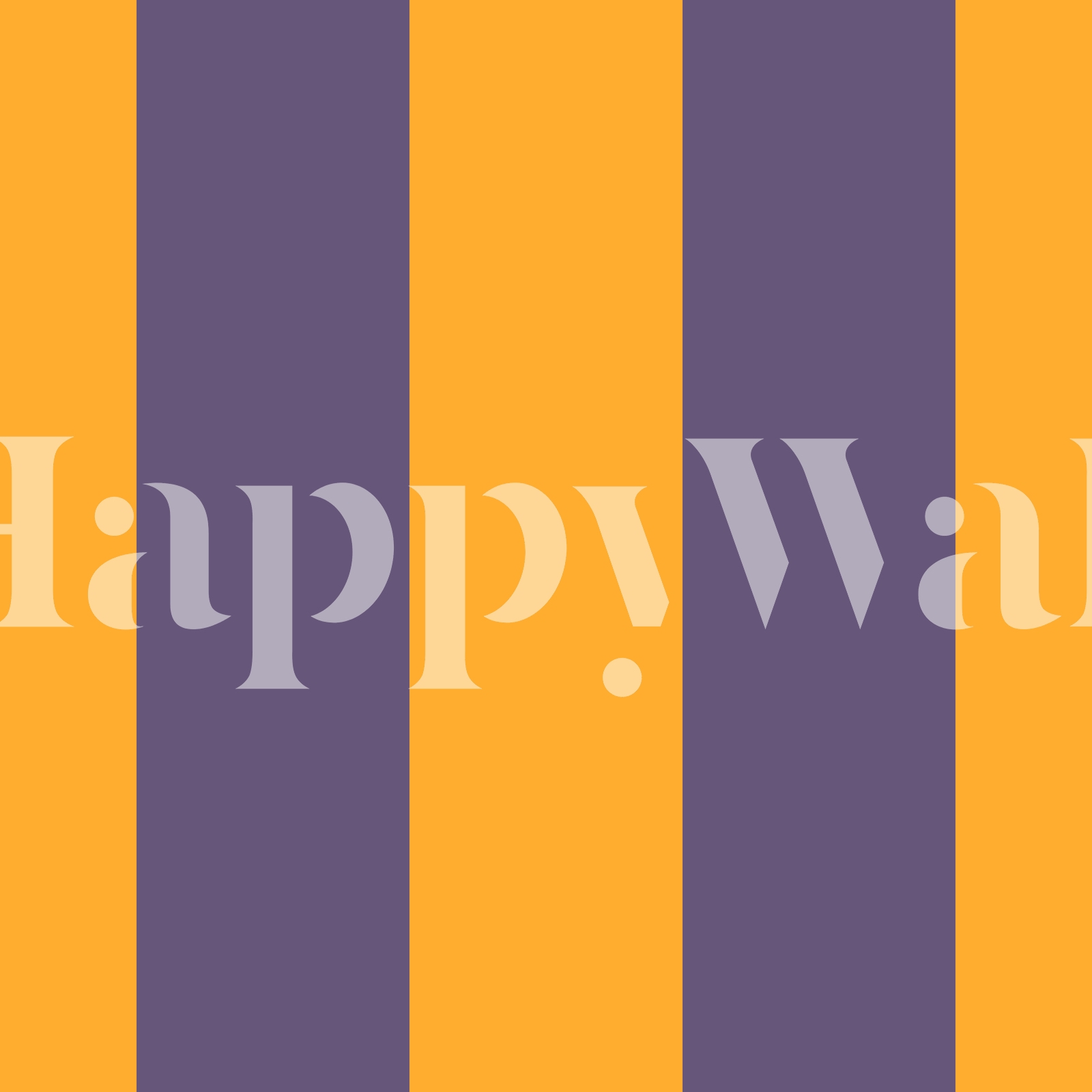 Purple Orange Stripes Wallpaper | Happywall