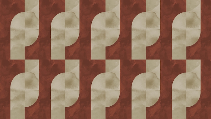 Retro Brown Abstract Geometric Wallpaper