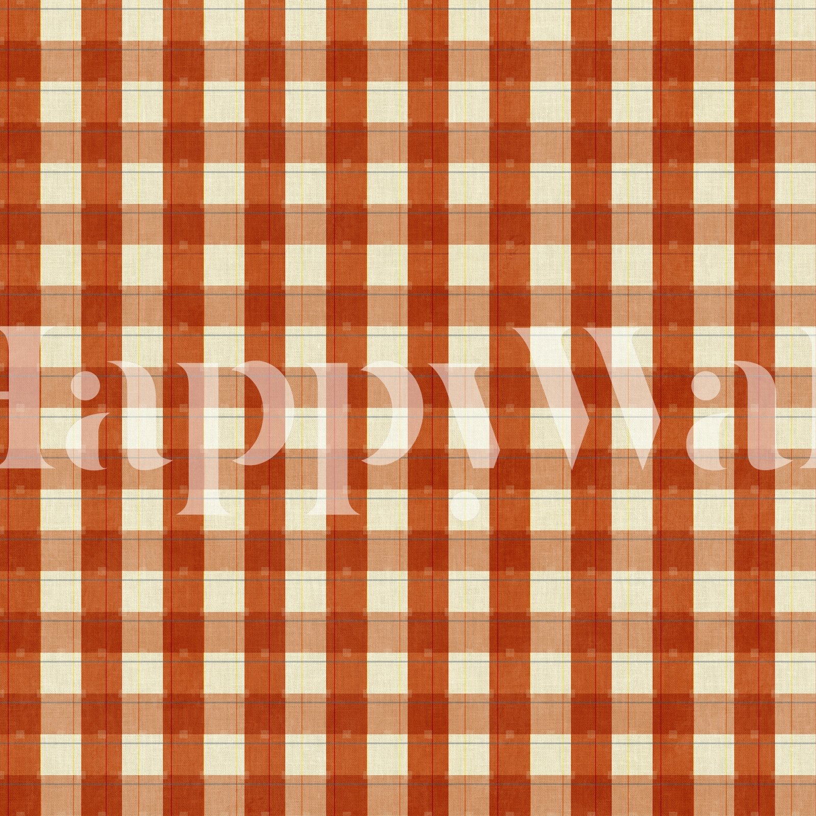 Rusty Gingham Checker Wallpaper for Home Decor
