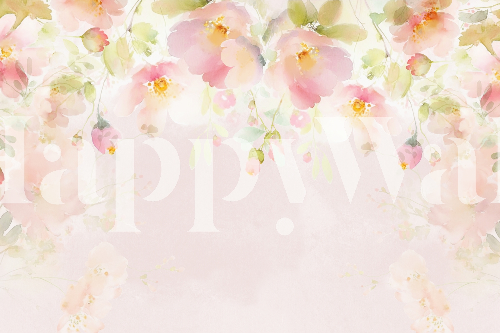 Pastel Floral Wallpaper for Bedroom