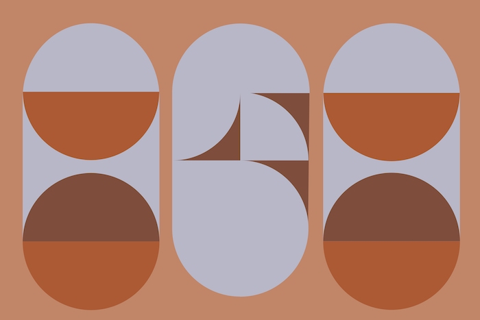 Retro Art Deco Rounds | happywall.com