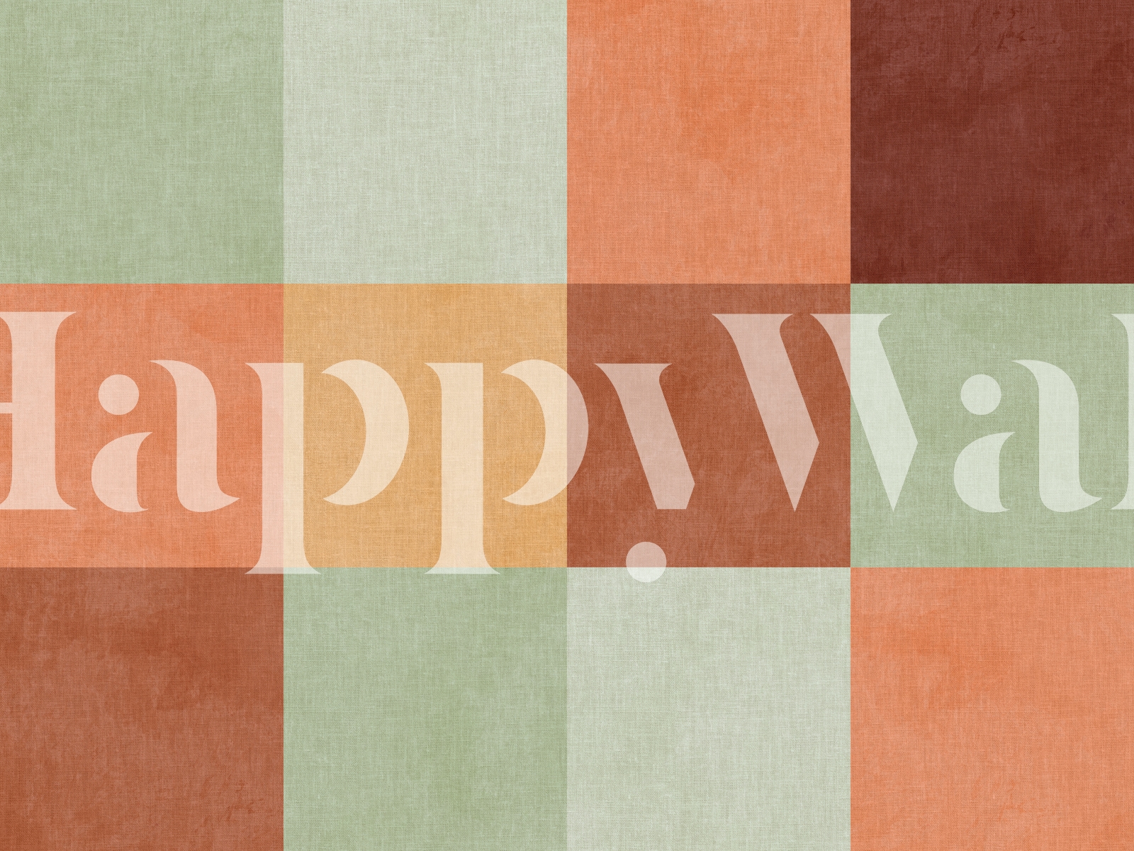 Pastel Checker Geometric Wallpaper