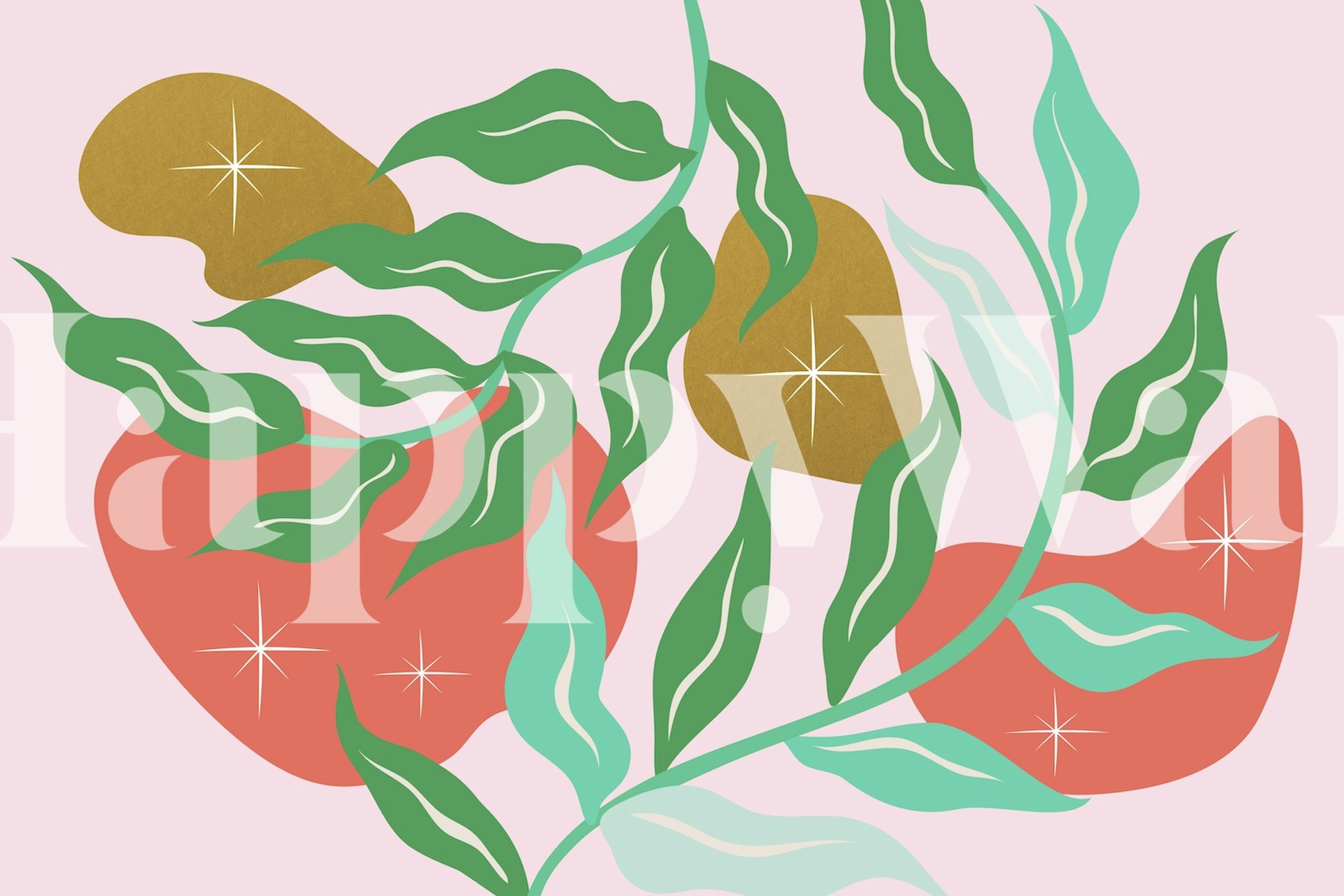 Happy Leaf Wallpaper | Happywall.com