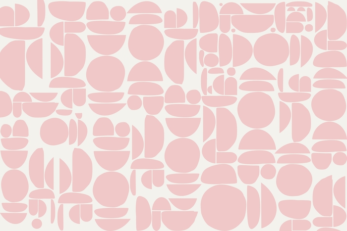 Pastel Pink Geometric Wallpaper
