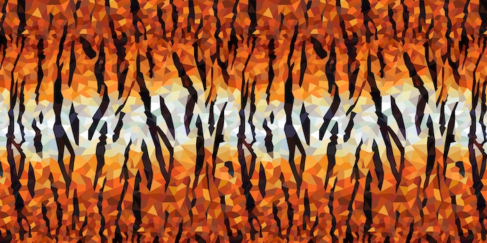 Geometric Tiger Print Wallpaper