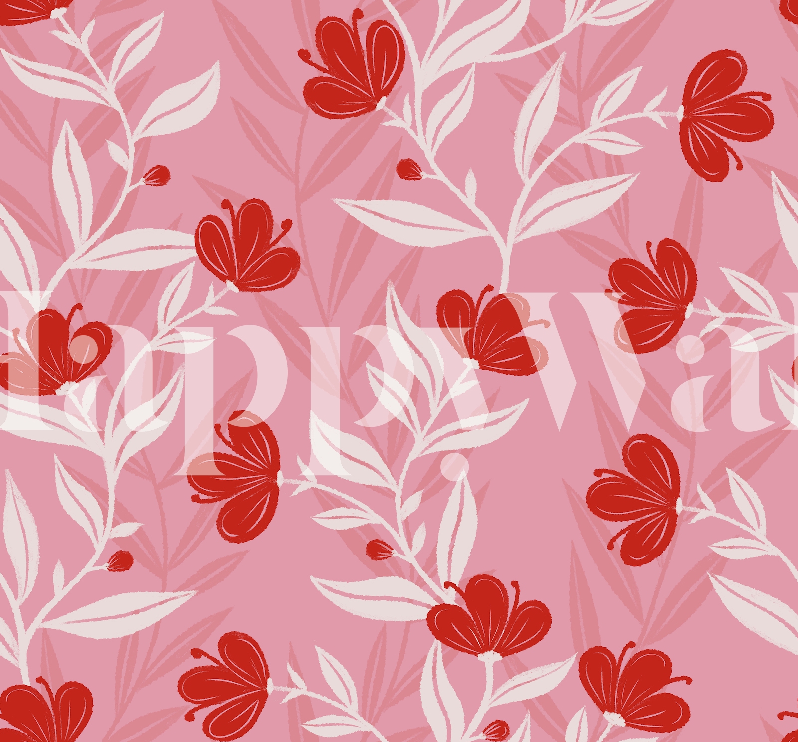 Bold Cute Flowers Wallpaper | happywall.com