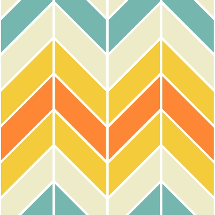 60s Gradient Chevron Wallpaper | happywall.com