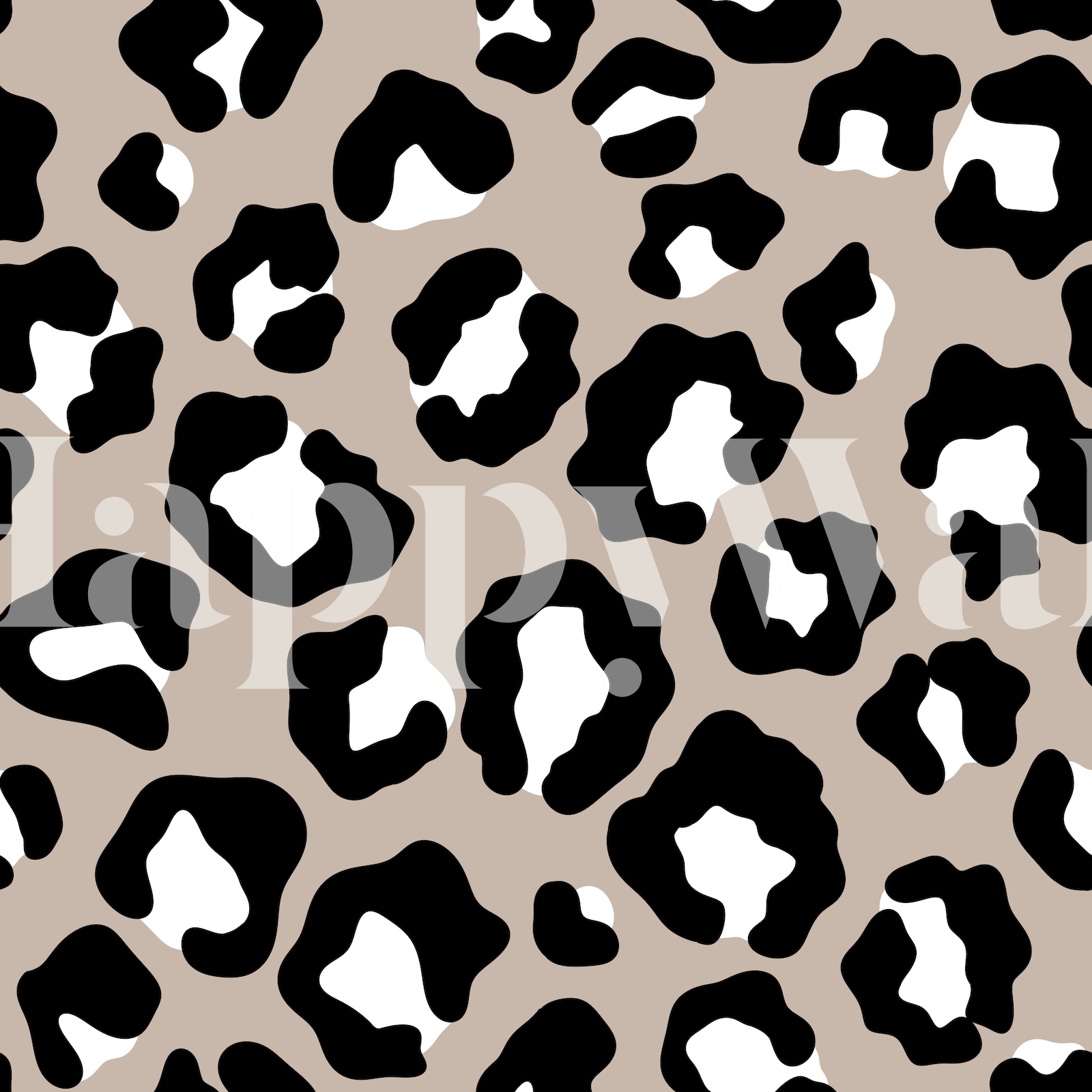 Black and White Leopard Print Wallpaper