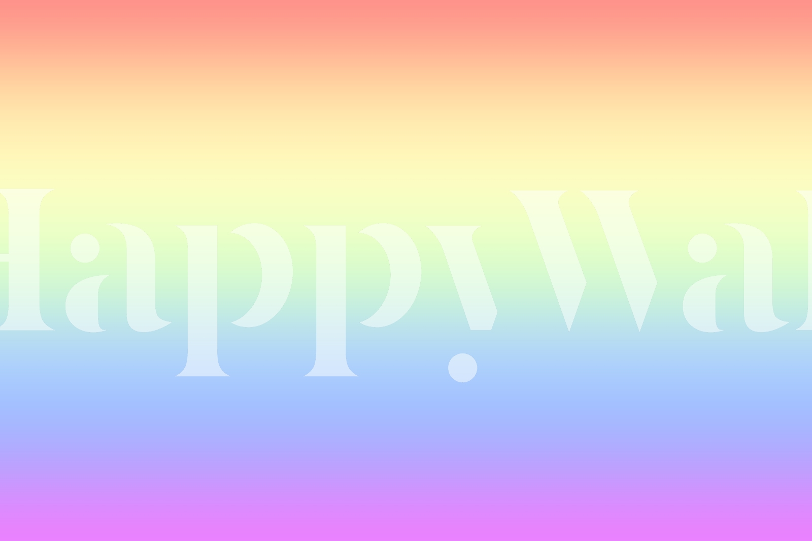 Rainbow Gradient 1 - Happy Wall