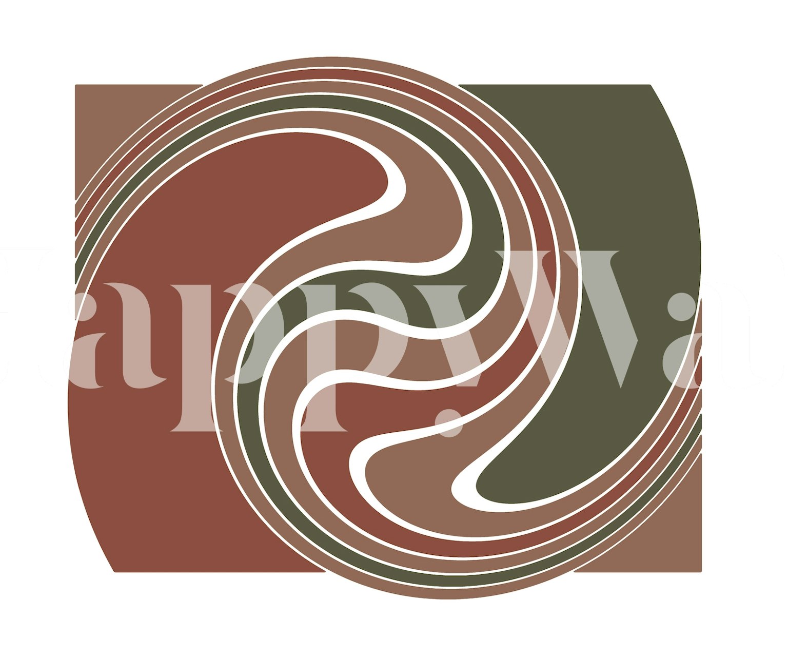 Earthy Retro Dream Swirl Wallpaper | Happywall