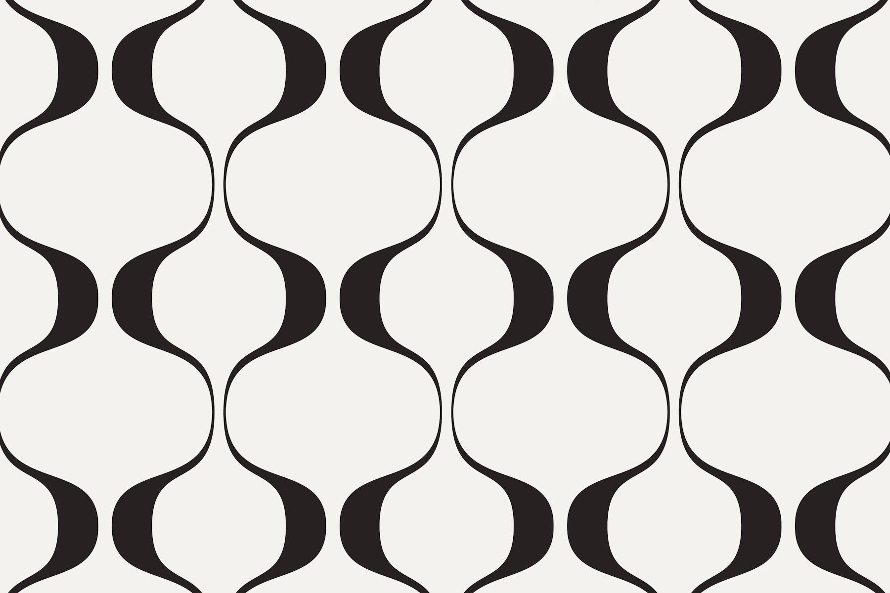 Retro BW Geo Abstract Wallpaper - Happywall