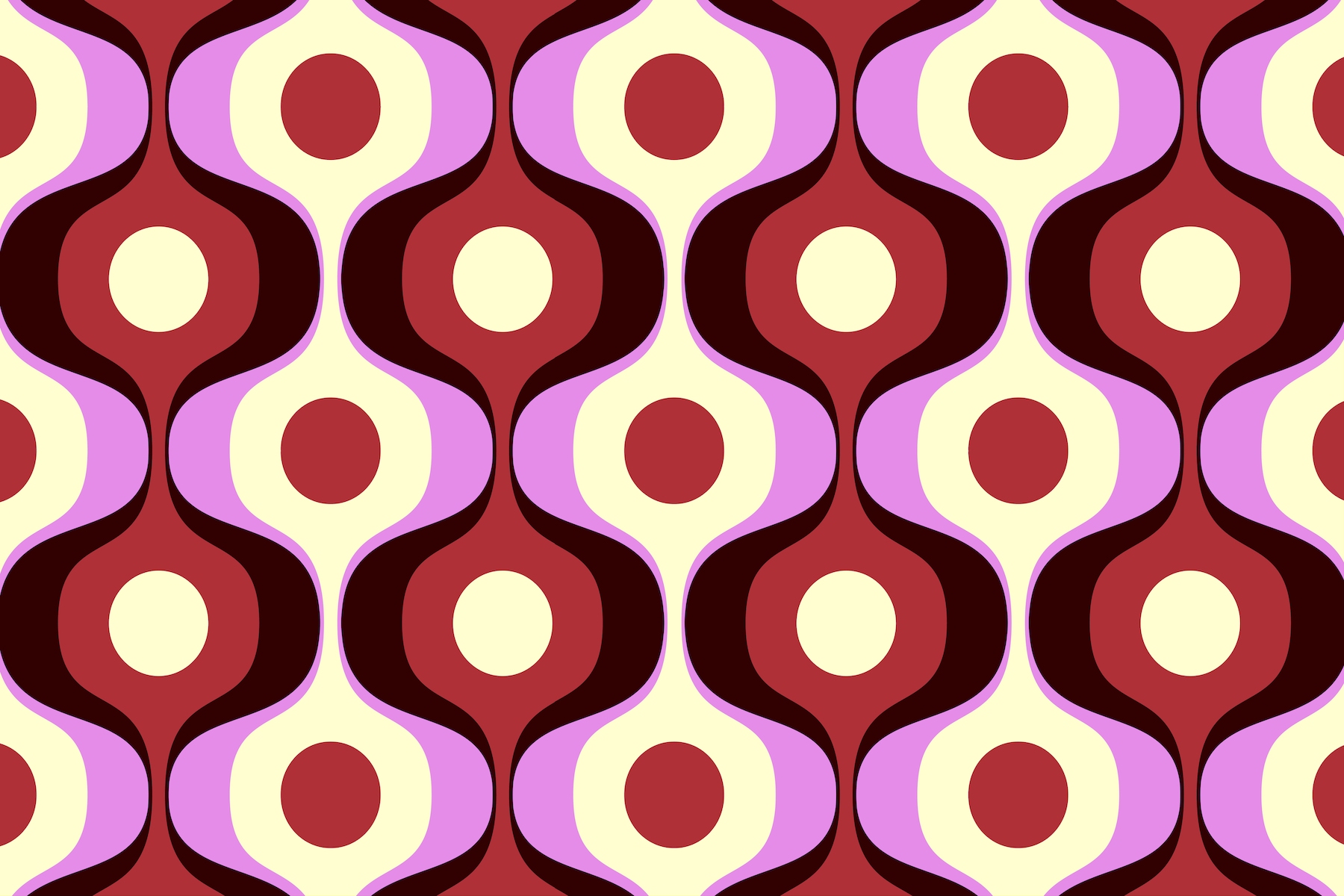 Vibrant Vintage Abstract Geo wallpaper | Happywall