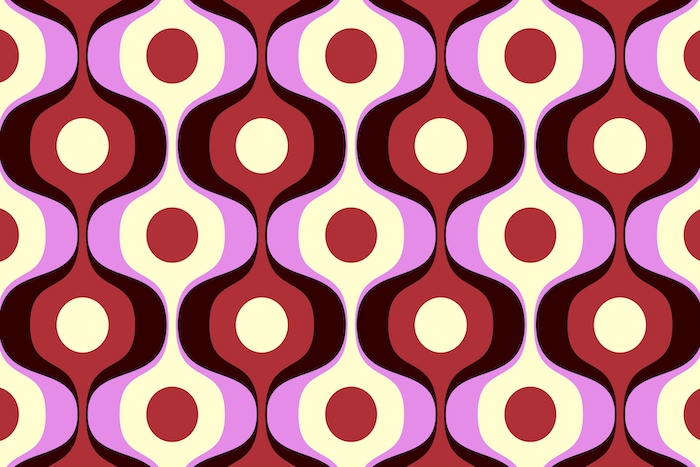 Vibrant Vintage Abstract Geo Wallpaper - Happywall