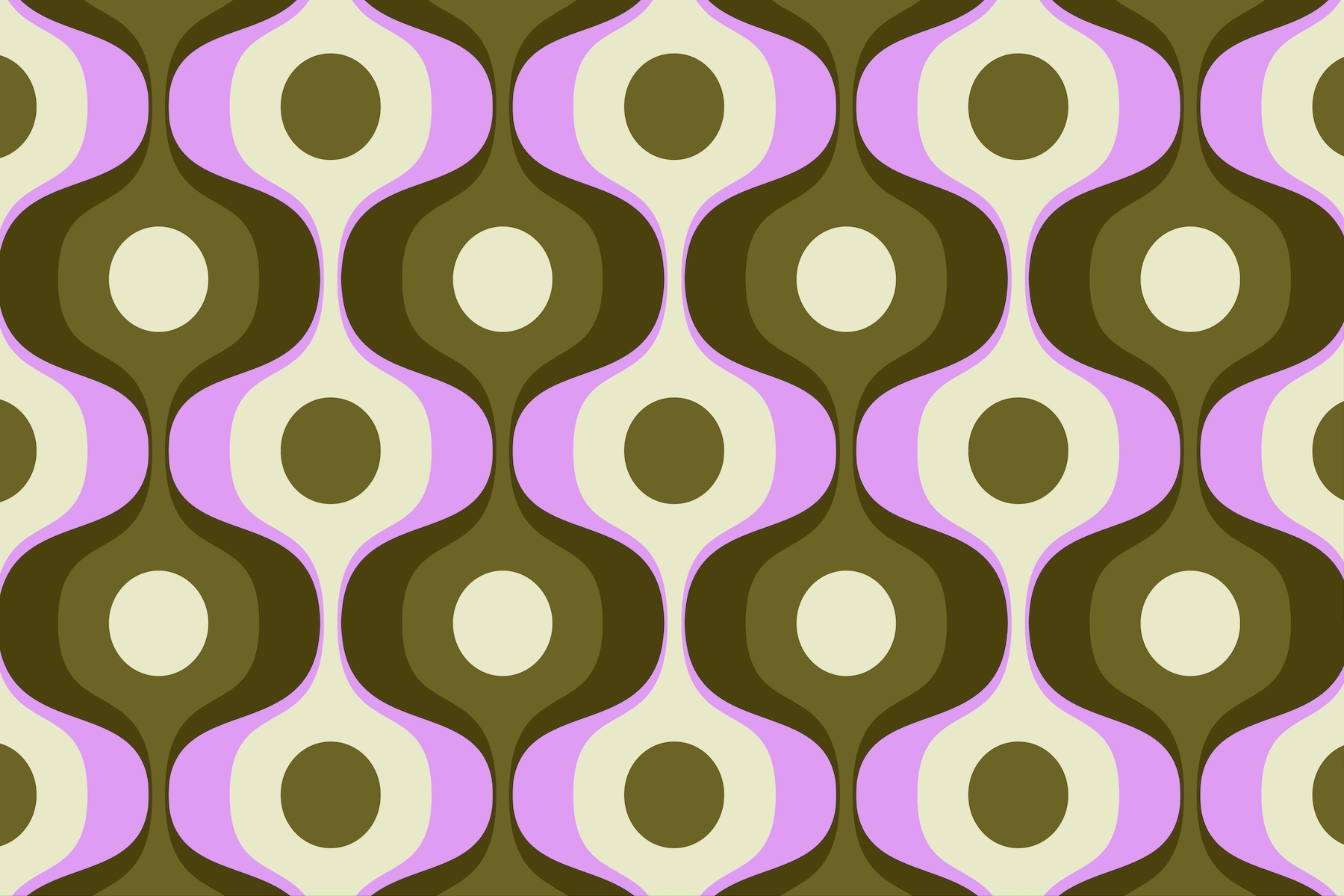 Funky Vintage Abstract Geo wallpaper - Free shipping | Happywall