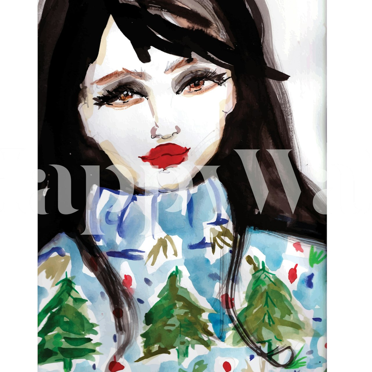 Christmas Girl Wallpaper Free Shipping Happywall