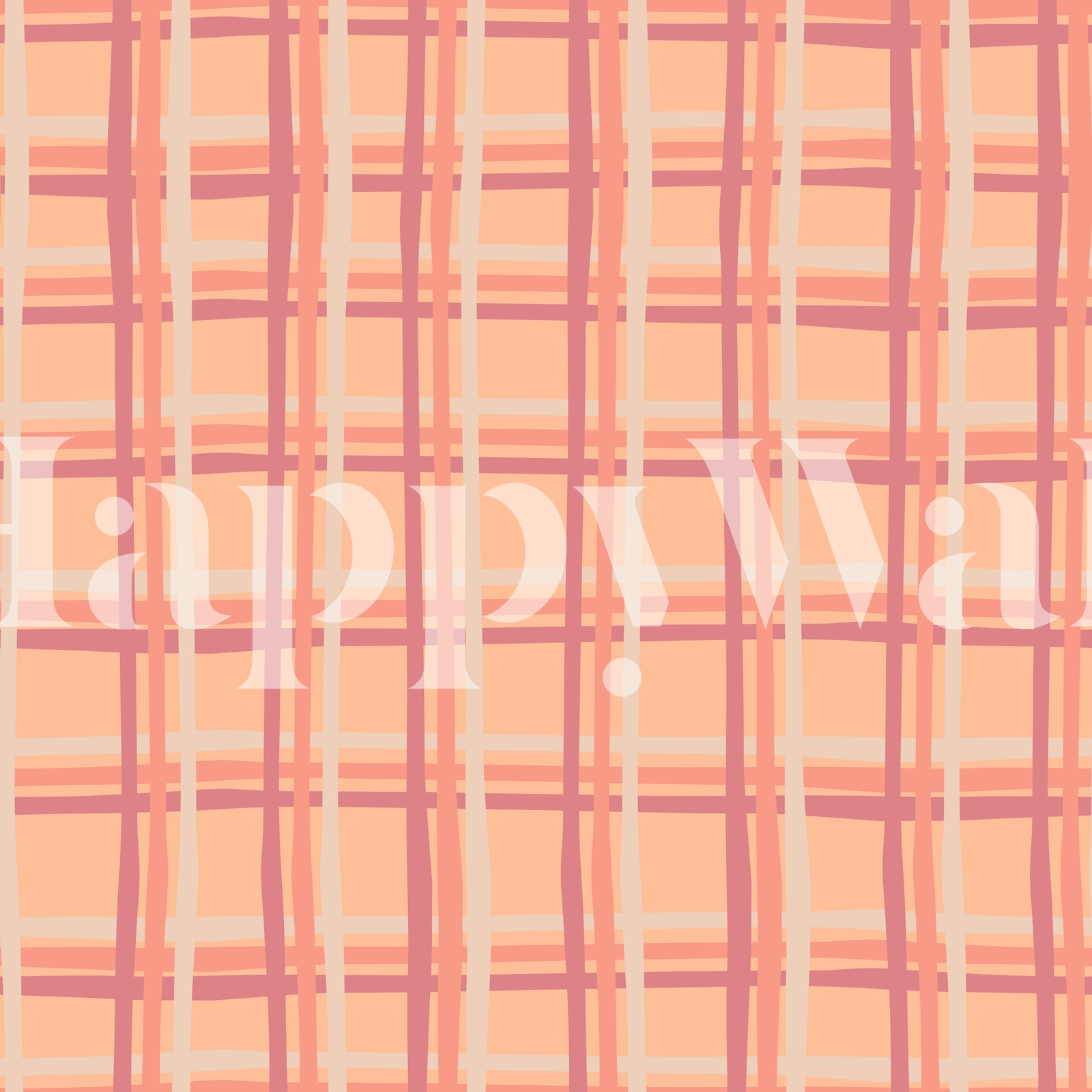 Hand-Drawn Stripes Plaid Grid - Happywall.com
