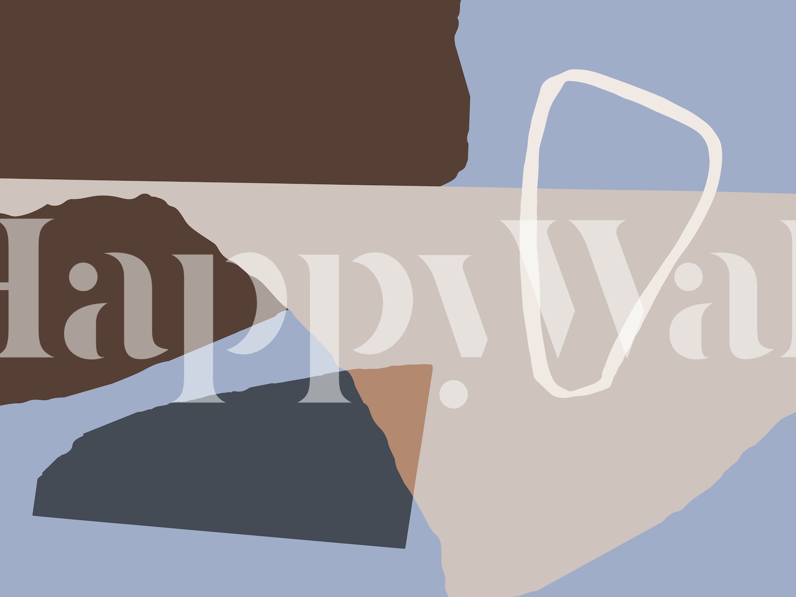 Paper Pieces 4X Wallpaper | happywall.com