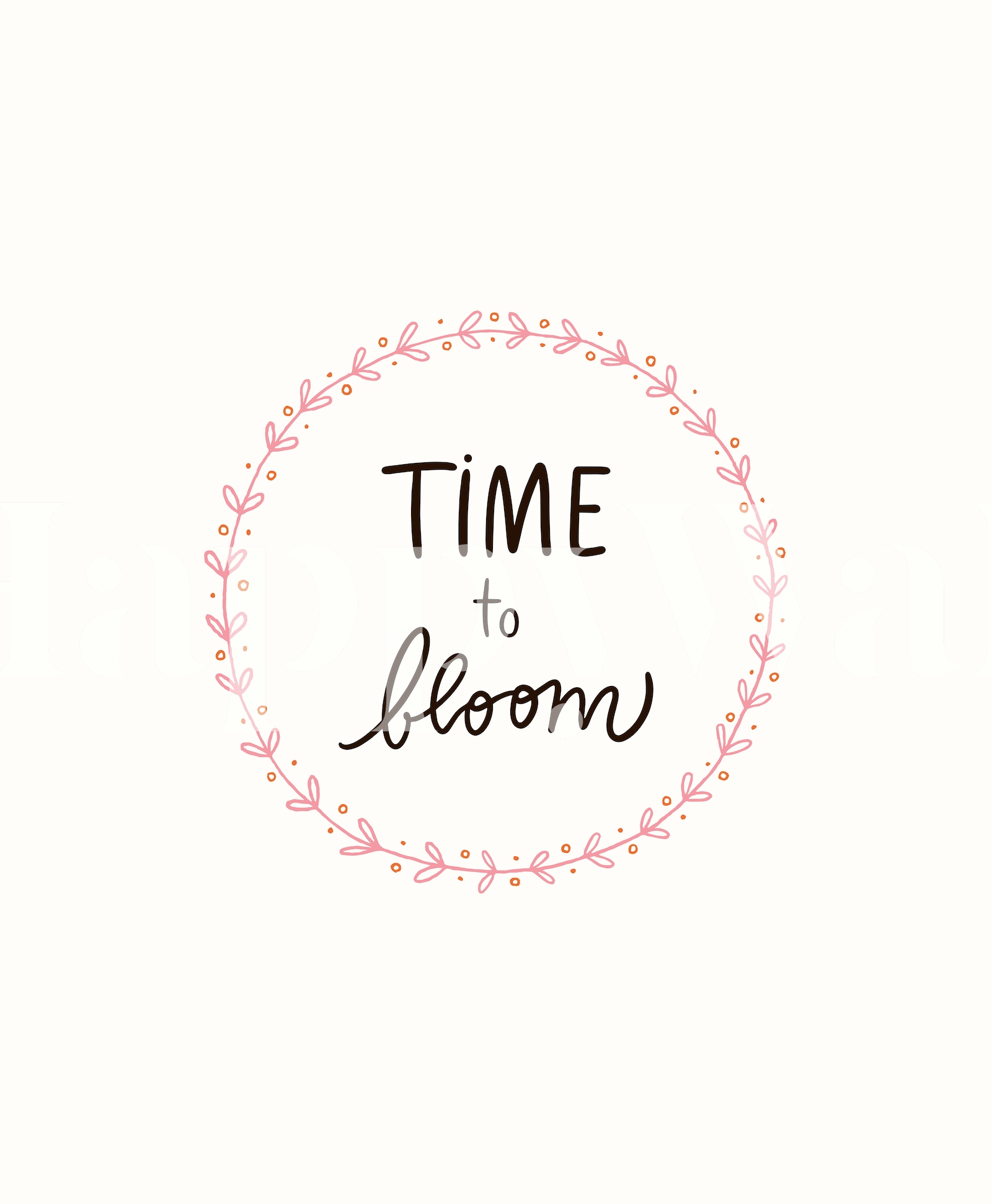 Floral Time to Bloom Wallpaper for Kids