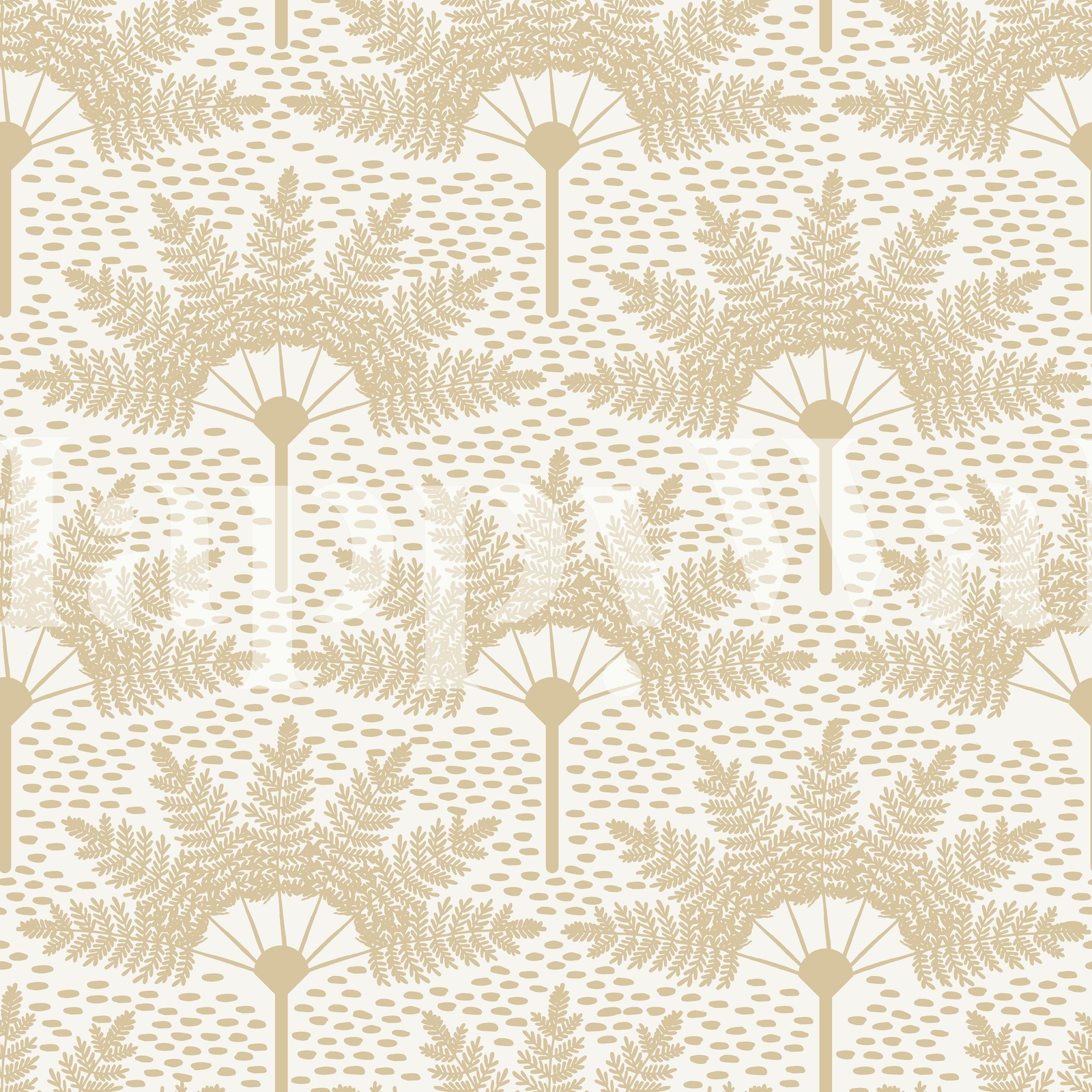 Modern Palm Neutral Wallpaper - happywall.com