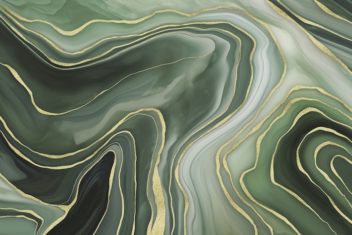 Marble Reverie Jade Green Wallpaper