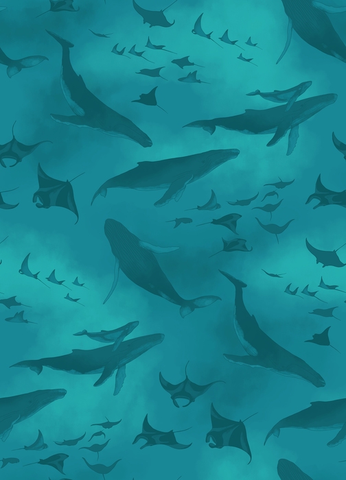 Teal Ocean Wallpaper