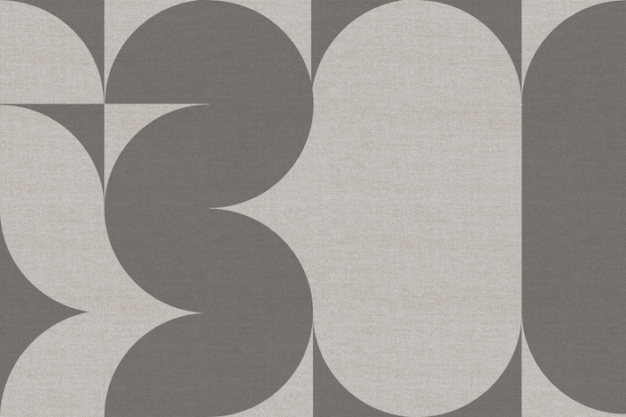 Muted Retro Linen Collage wallpaper | Happywall