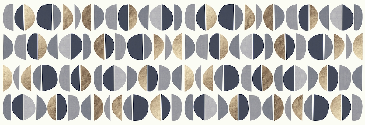 Semicircle Pattern Wallpaper | HappyWall