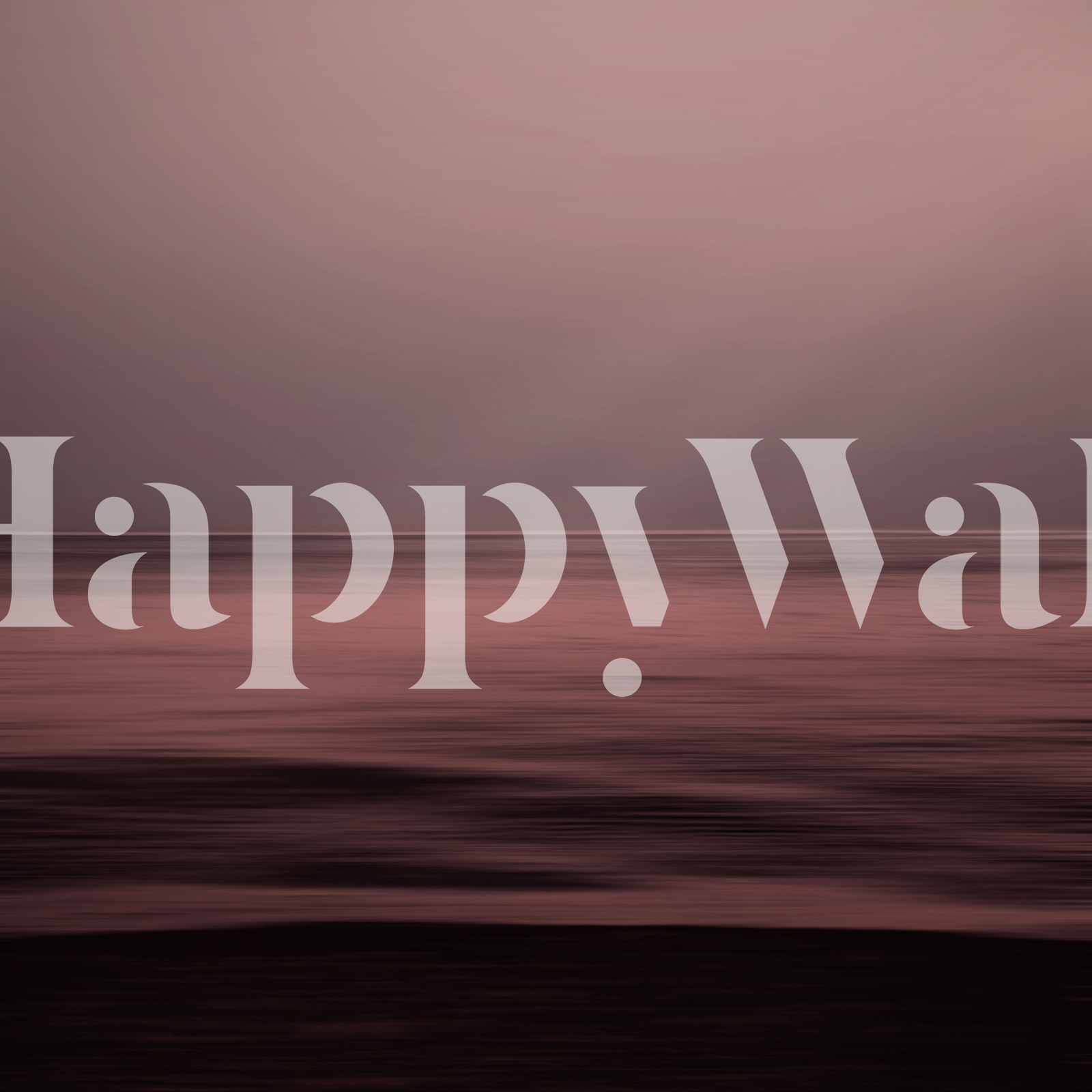 Ruby Red Seascape Wallpaper - Happywall.com
