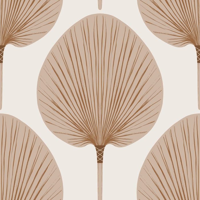 Palm Leaf - Earthy Wallpaper | happywall.com