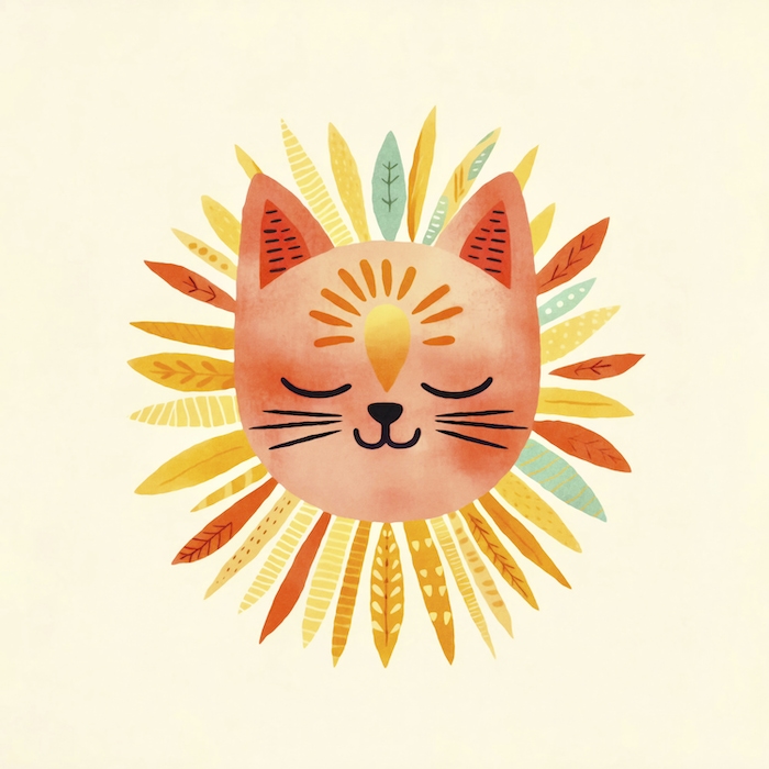 Cute Cat Smiling Face Wallpaper - happywall.com