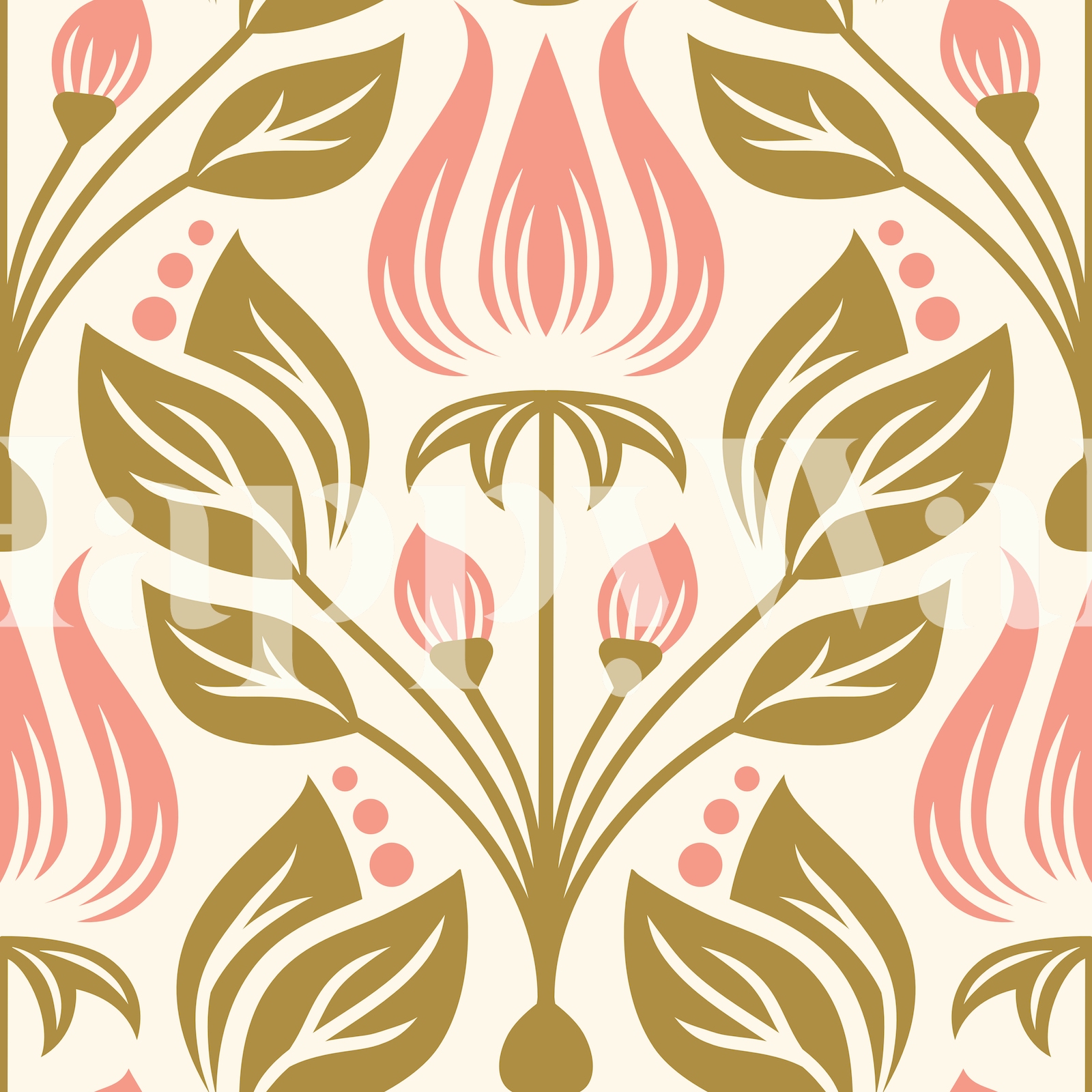 Vintage Flowers Pattern - Happywall