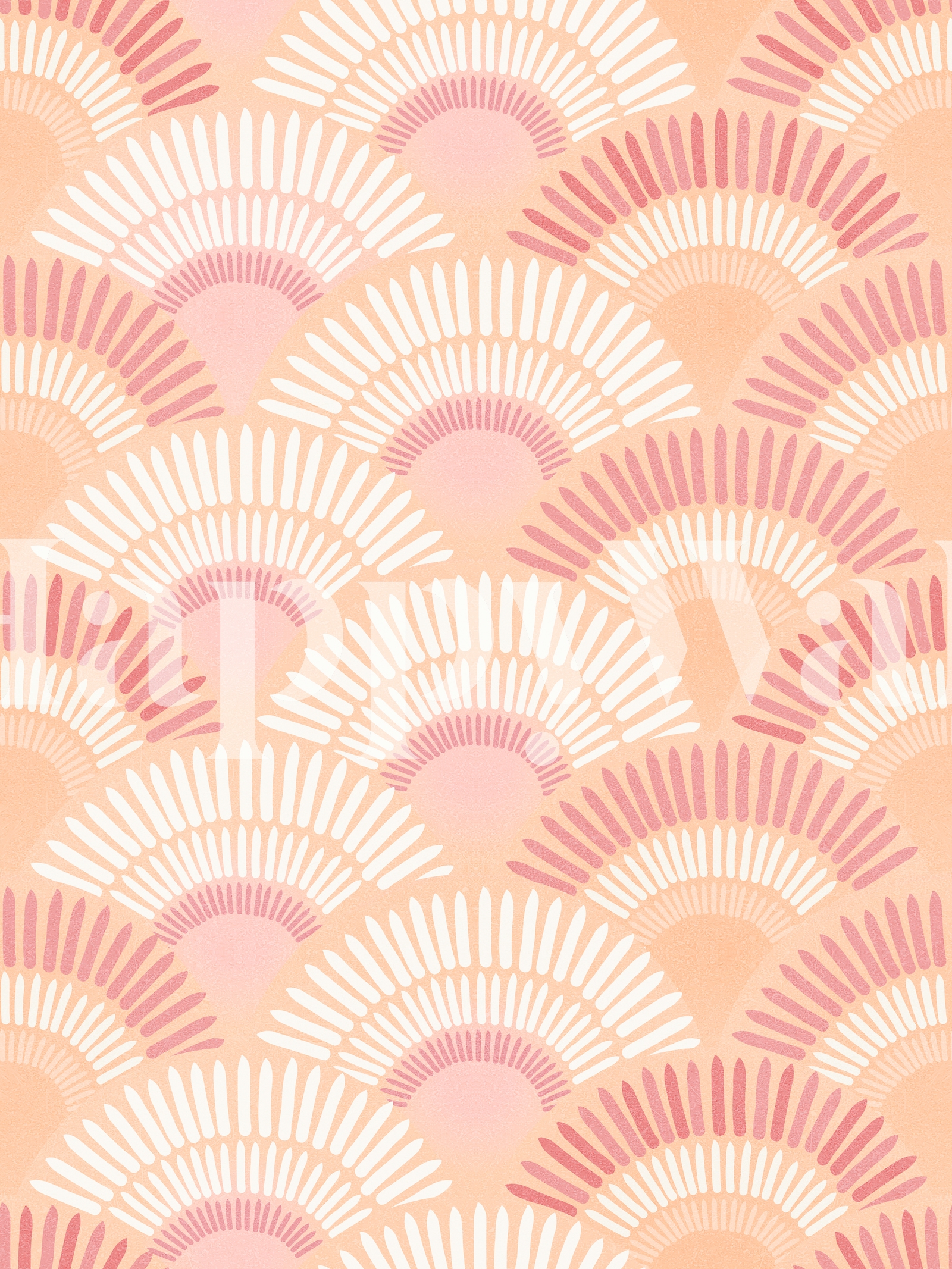Abstract Boho Sunrise Wallpaper | happywall.com
