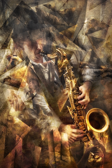 Jazz Musician Abstract Wallpaper