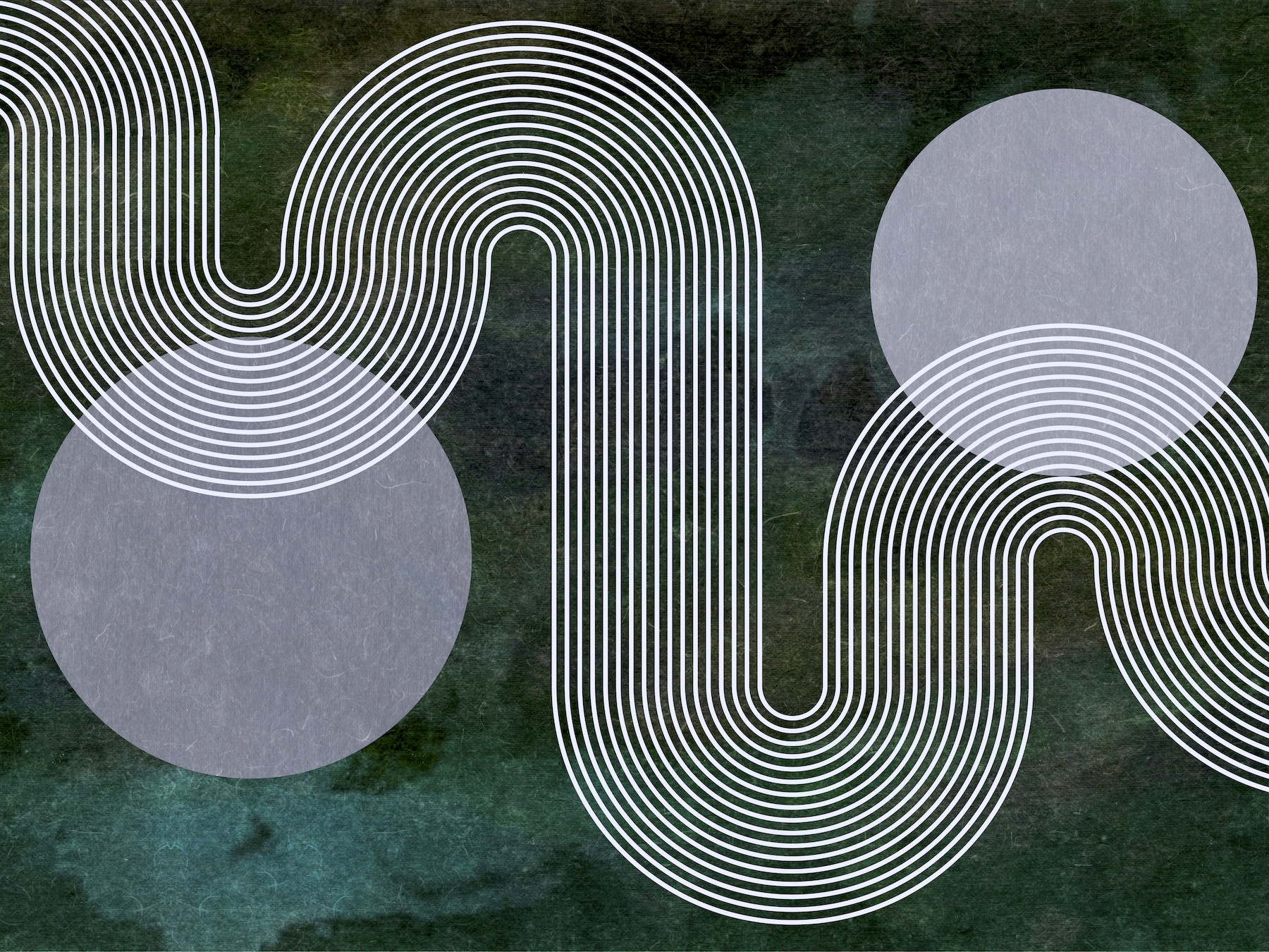 Moon Waves wallpaper | Happywall