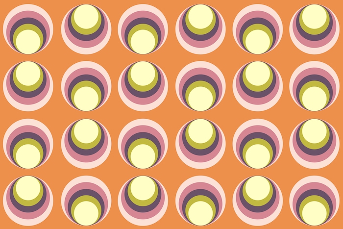 Vintage 70s Abstract Geometry Wallpaper