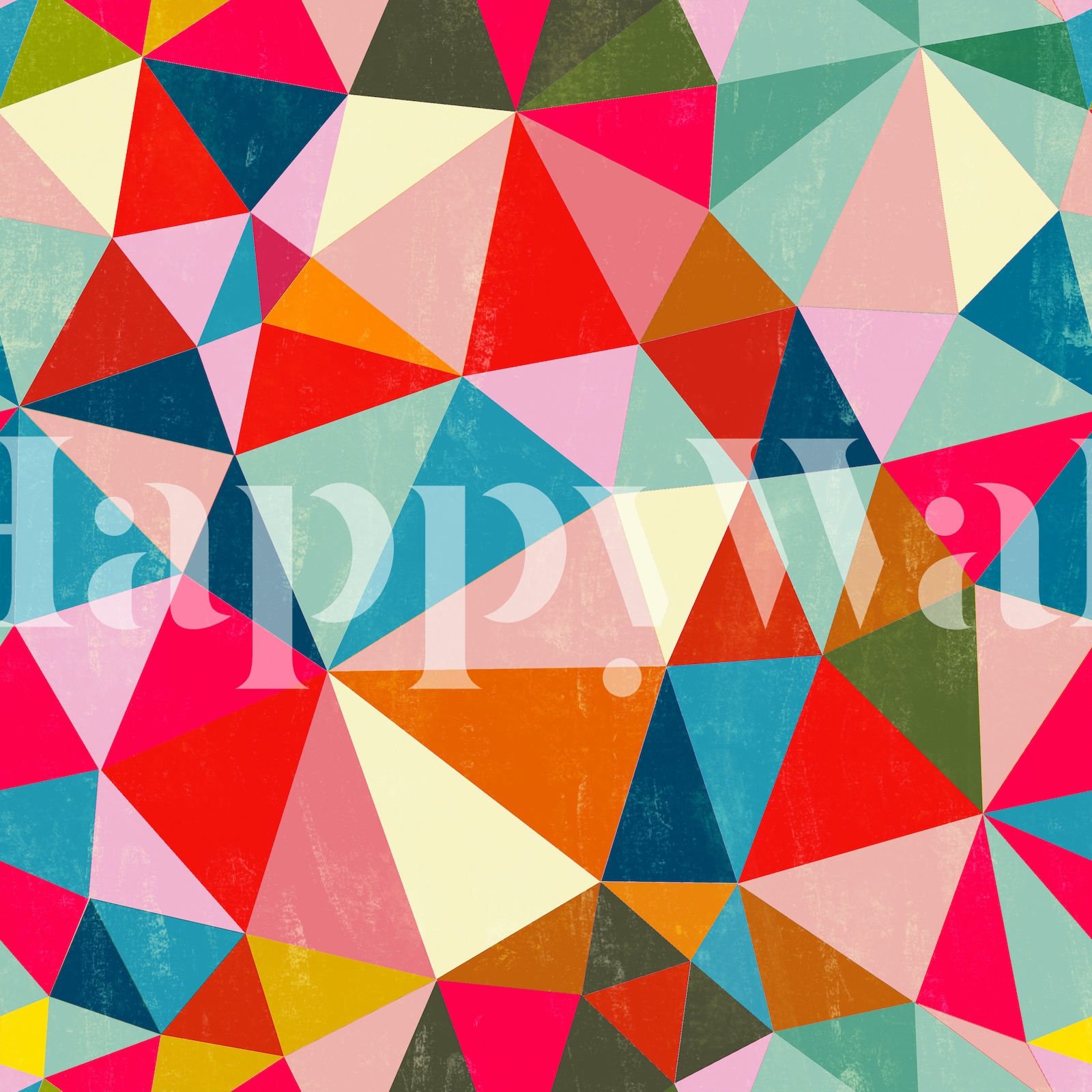 Colorful Geometric Triangle Wallpaper