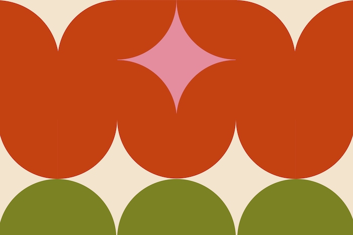 Funky 70s Abstract Geometric Wallpaper