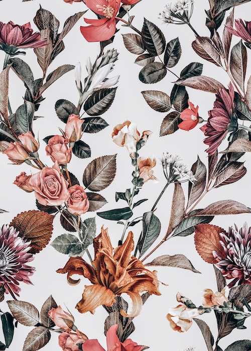 Celestial Petal Symphony Wallpaper | happywall.com