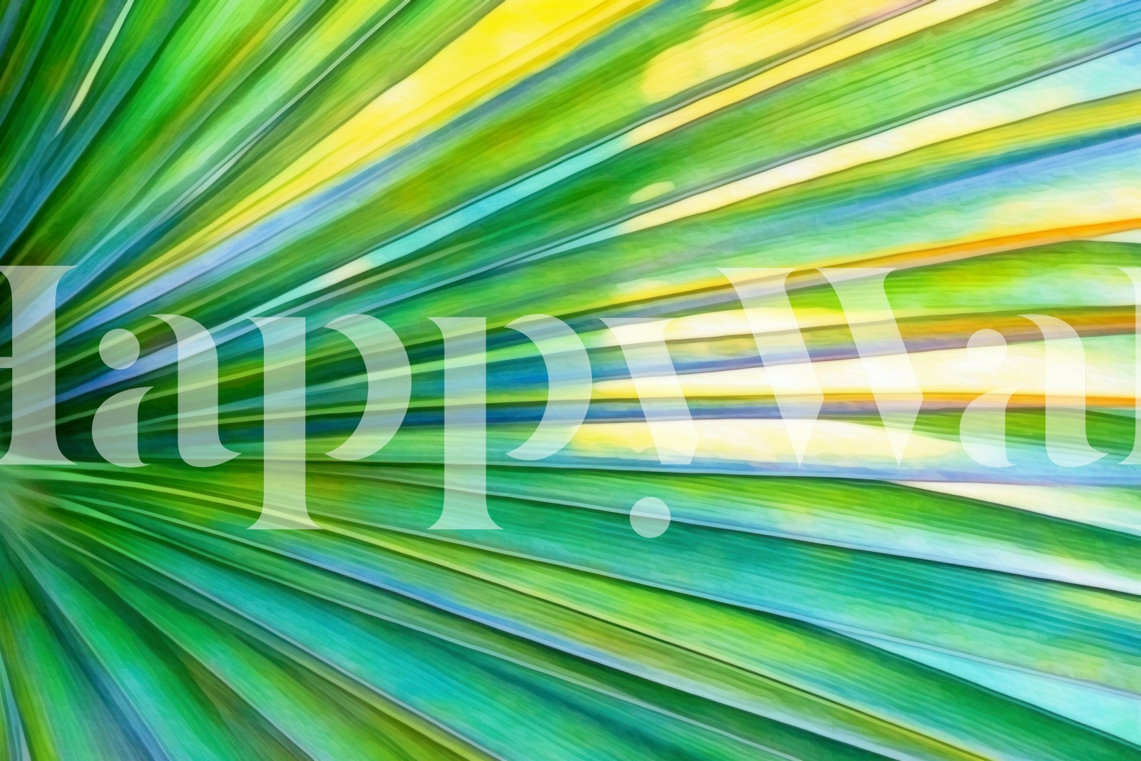 Tropical Green Leaf Wallpaper for Home Decor